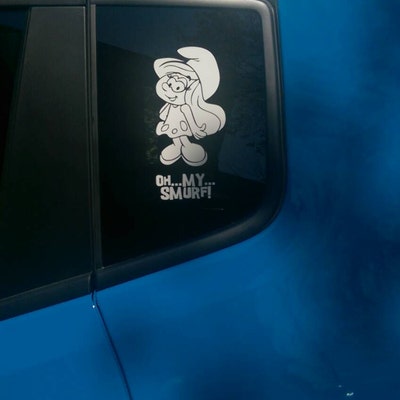 SMURFETTE the Smurfs Vinyl Decal Window Graphics Wall Sticker or Magnet ...