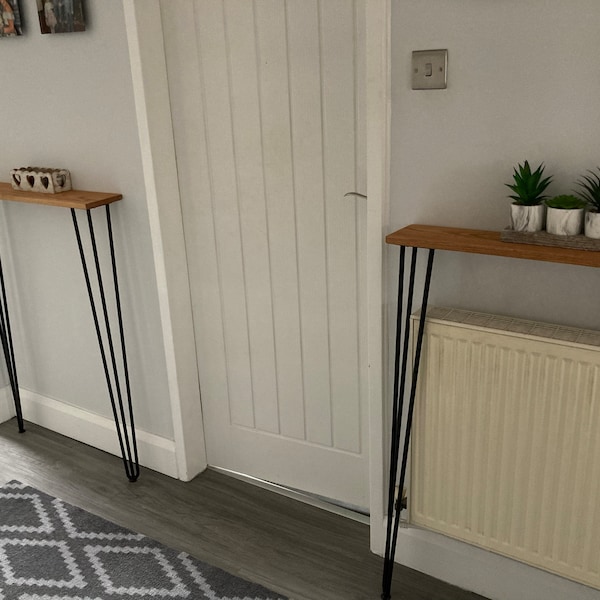 Rounded Edge Narrow Console Table - Etsy UK