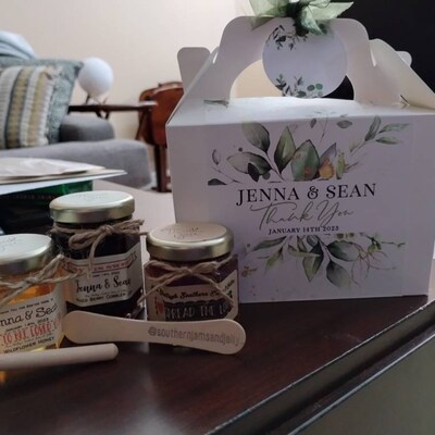 40 3.75oz Jam Jar Favors Rustic Bridal Shower Favors Baby - Etsy