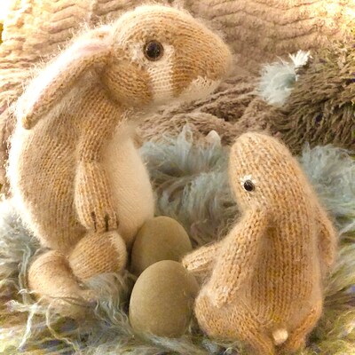 To the Moon and Back Hares KNITTING PATTERN - Etsy