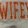 Wifey Faux Tooled Leather Fabric Sweatshirt Custom Punchy Western Vibes ...
