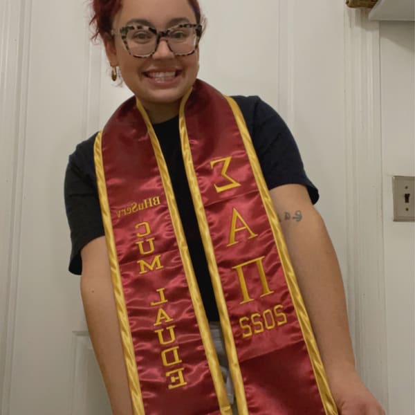 A Custom Grad Sash Grad Stole Custom Grad Sash Embroidered Satin Stoles ...