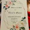Welcome Sign Template, Photo Collage Graduation Poster, Printable Board ...