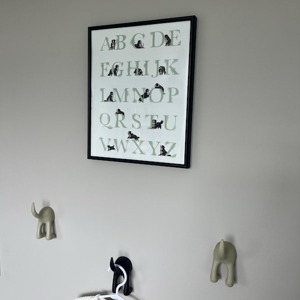 Puppy ALPHABET POSTER | Puppy Nursery Decor | Puppy Dog Wall Art for a ...