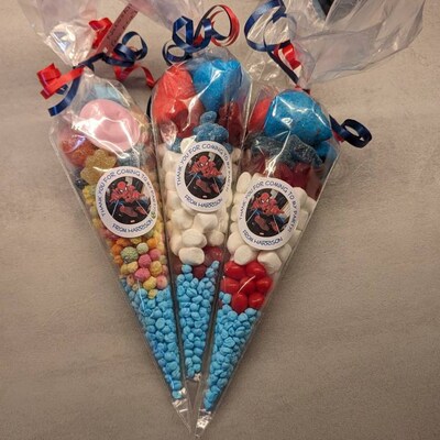 Pre-filled Sweet Cones , Santa Faces, Stocking Filler, Favours ...