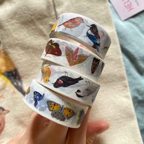 British Moths Washi Tape - Bullet Journal Tape - Eco Friendly Tape ...