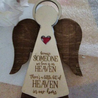 Memorial Angel SVG, Laser Cut Angel, Laser Cut File, Glowforge File ...