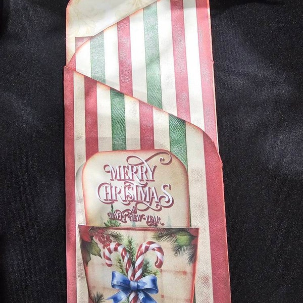 Christmas Folio Kit, Folder, Tag, Santa, Winter, Christmas Junk Journal ...