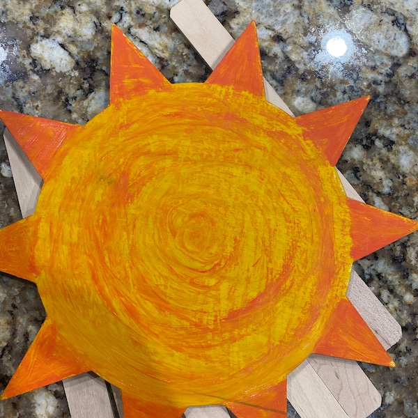 Sun 001 Wooden HQ Cutout for Crafting, Home & Room Décor, and Other DIY ...