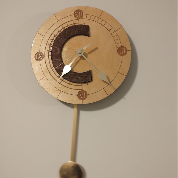 Wooden Chrono Trigger Clock With Swinging Pendulum - Etsy