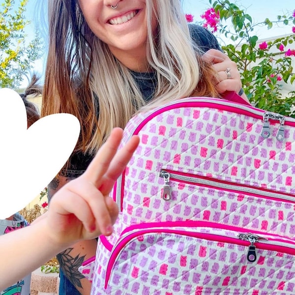 Elina Backpacks (2 Sizes) PDF Sewing Pattern, School Backpack Pattern ...