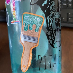 Paint Brush Sticker Artist Stickers Stickers for Hydroflask Laptop ...