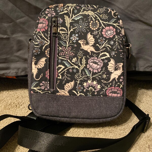 Pebble Sling Bag, Mini Sling, Highland Cow Backpack, Convertible ...