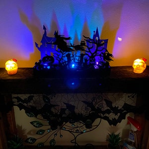 Personalized Halloween Candle Box Halloween Centerpiece Halloween Decor ...