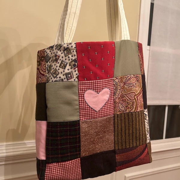 Patchwork Tote Quilted BAG PATTERN. PDF Instant Download - Etsy