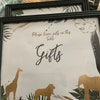 Safari Custom Sign Template, Safari Baby Shower, Table Sign, Create Any ...