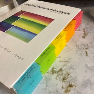 SNABAFIED Cooper Tabs BCBA Exam Study Materials Cooper Textbook Tabs ...