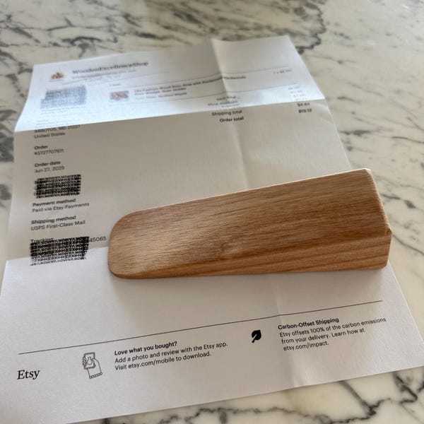 Reclaimed Hardwood Door Stop: Old Fashioned Wooden Door Wedge - Etsy