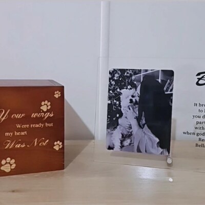 Personalised Photo Memorial Candle, RIP Flameless Flickering LED Glass ...