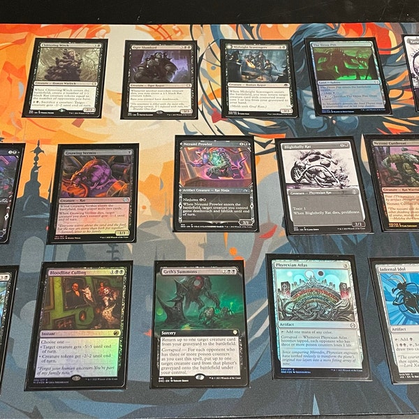 Tergrid, God of Fright MTG EDH Commander Deck Mono Black Hate 0716 - Etsy