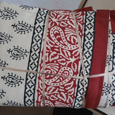 Indigo/dabu/blue Block Prints Fabric Hand Printed Indian Fabric Natural ...