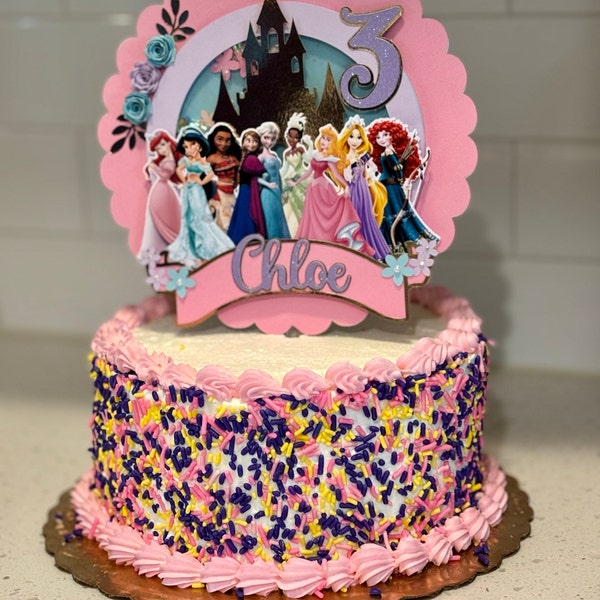 Rapunzel Cake Topper-tangled Cake Topper Tangled Party Rapunzel Disney ...