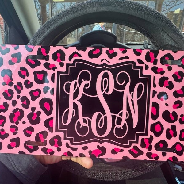 Multi-color Option Personalized License Plate, Personalized Car Tag ...