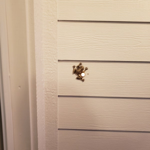 Frog Doorbell in Bronze - Etsy