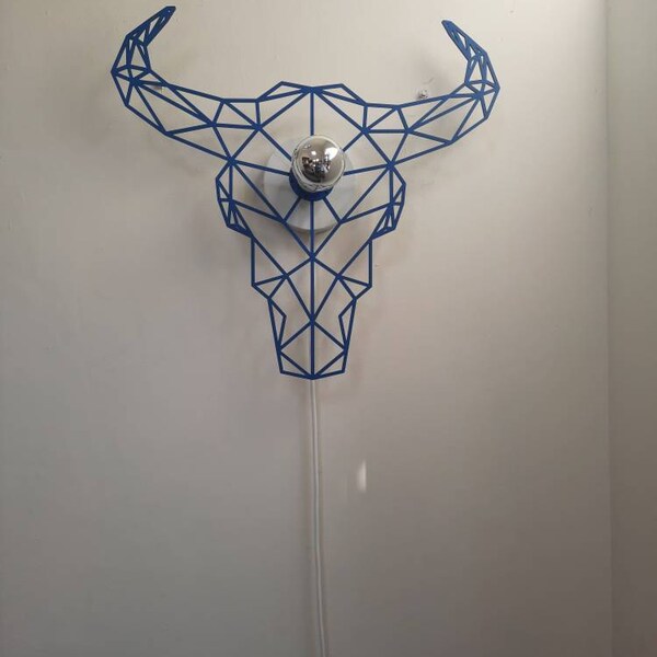 Walllamp , Ceiling Lamp, Bull, Shadow - Etsy