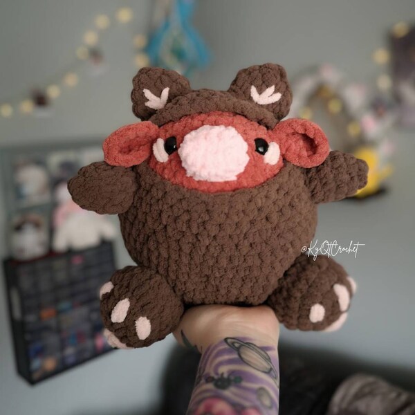 Summer Cow in a Pool Plushie PDF Pattern - Etsy