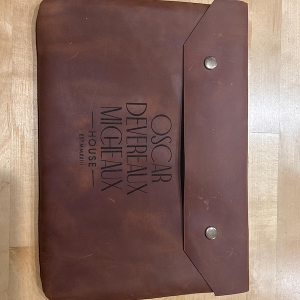 Leather Document Holder, Leather Paper Portfolio, A4 Document Organizer ...