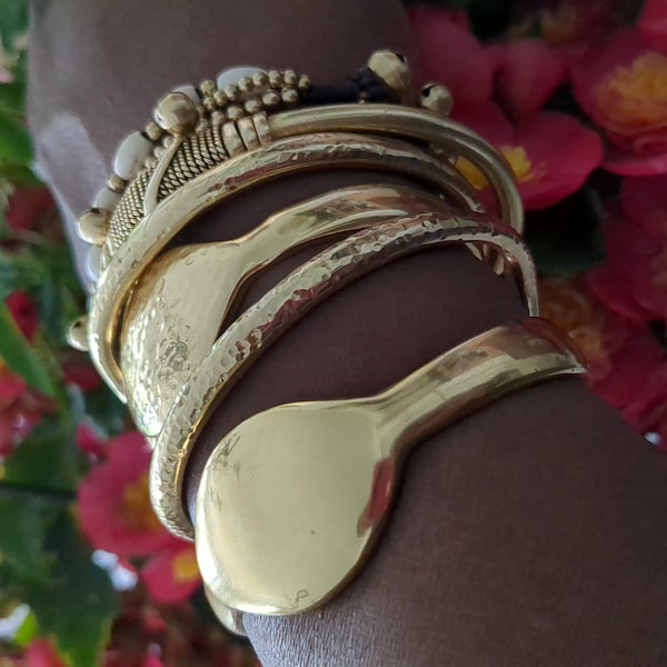 Brass Ring-african Brass Ring-african Jewelry-statement Ring- Ring-gold ...