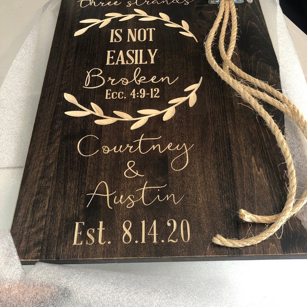 KJV Bible | A Threefold Cord | God's Knot | Unity Rope | Braid for ...