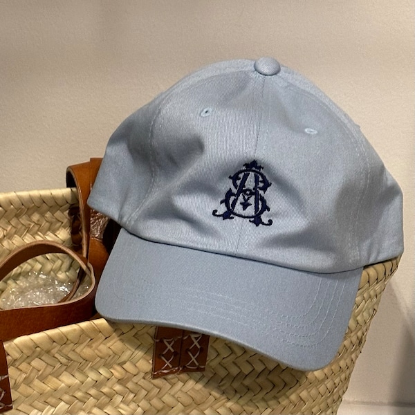 Embroidered Custom Two Letter Monogram Hat, Monogram Baseball Hat ...
