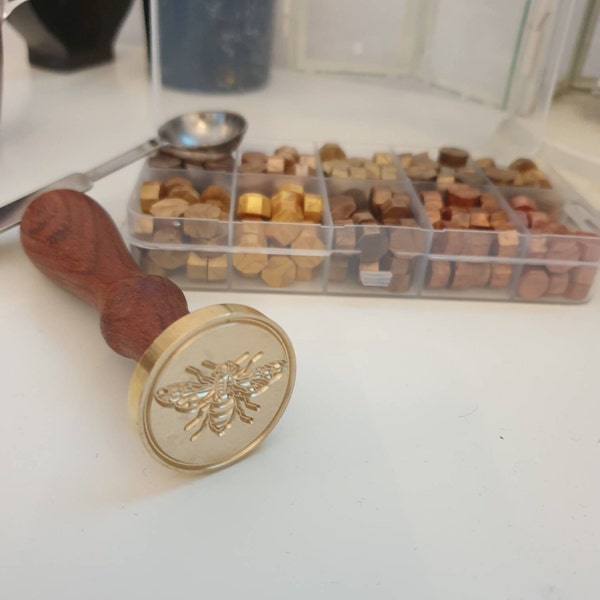 Bee Wax Seal Stamp - Honeybee Wax Stamp - Bee Sealing Wax Stamp ...