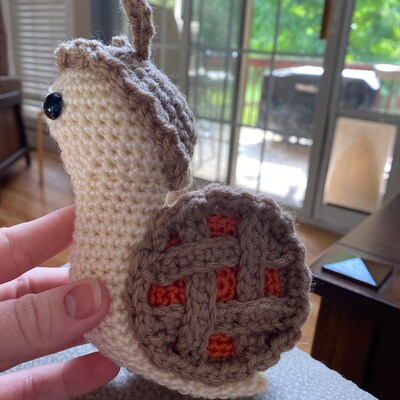 Crochet Pumpkin Pie Snail Pattern Crochet Snail Plush Fall - Etsy Canada