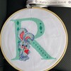 Letter R Rabbit ABC Cross Stitch Pattern Embroidery Pattern Instant ...