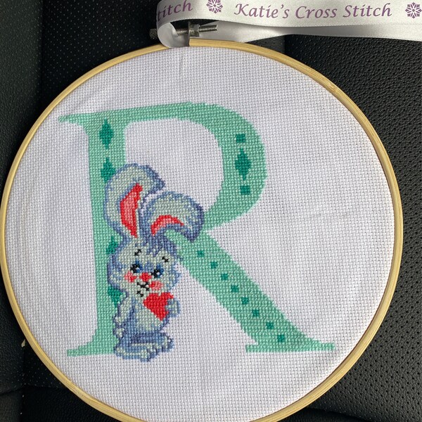 Letter R Rabbit ABC Cross Stitch Pattern | Embroidery Pattern | Instant ...