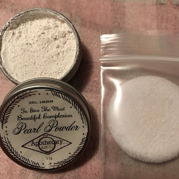 100% Natural Pearl Face Powder: Regency Victorian Makeup - Etsy