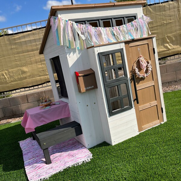 Pastel Pink Fabric Banner: Ruffle & Floral Nursery Garland - Etsy