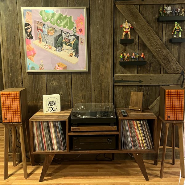 Record Storage Stand / Front Flip Case / Vinyl Display Case - Etsy