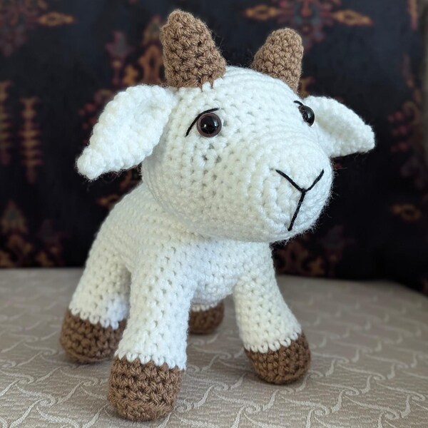 Goat Amigurumi Pattern, Crochet Farm Animals Pattern, Plush Goat ...