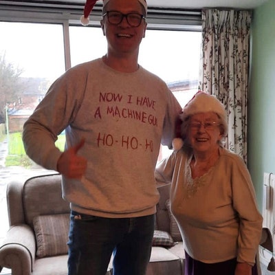 Now I Have A Machine Gun Sweater Movie Jumper Film Sweatshirt Fancy ...