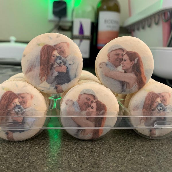 Custom Photo Macarons: Personalized Picture Dessert - Etsy
