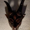 Black Rabbit Bunny Mask Leather Ears Costume Cospaly Larp Renaissance ...