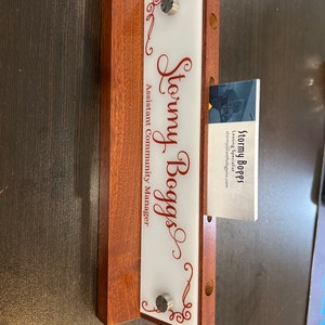 Desk Name Plate Office Supply Personalized Secretary Sign Gift | Etsy