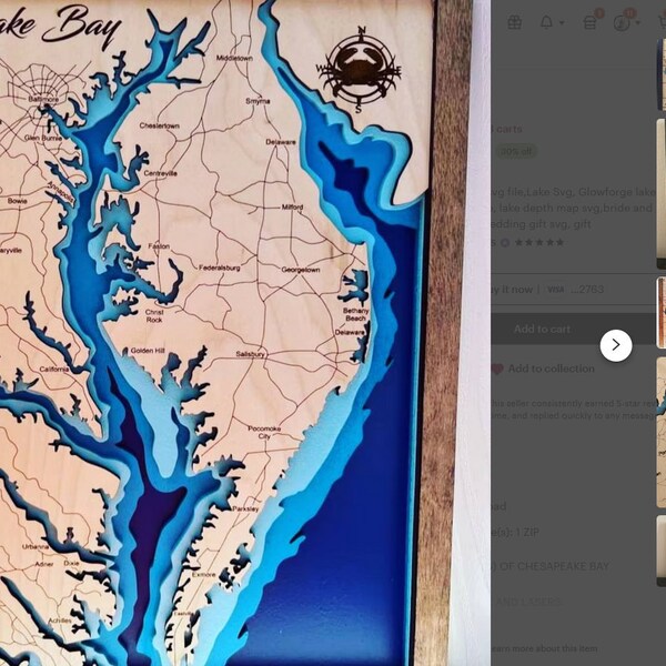 Florida Keys Svg, Lake Map Svg, Glowforge Svg File, Laser Cut Map Svg ...