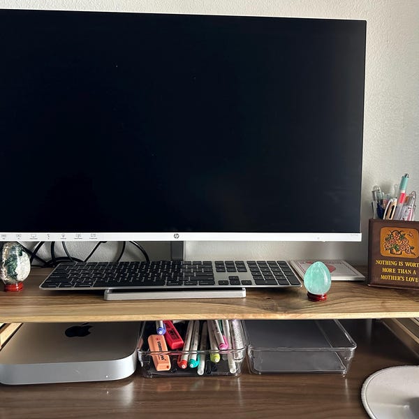 Solid Wood Walnut Laptop Stand for Desk. Oil and Wax Finish. 13-16 ...