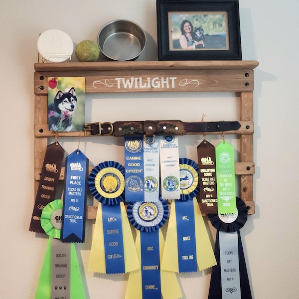 Wooden Award Display Racks: 24" for Dog Agility, Dog Sports, Equestrian ...