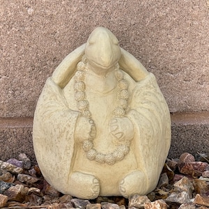 ZEN MEDITATING TURTLES size & Color Options: Solid Stone Inspirational ...